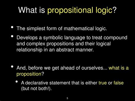 ppt discrete structures and algorithms propositional logic powerpoint presentation id 484553