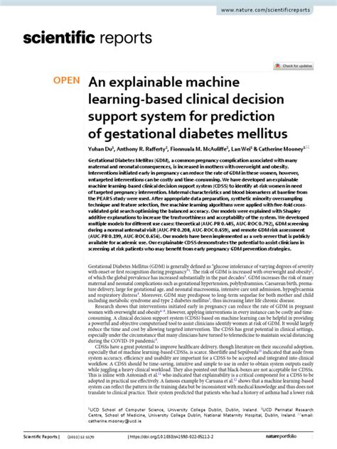 an explainable machine learning based clinical decision support system