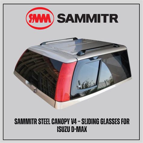 Sammitr Steel Canopy V4 Sliding Glasses For Isuzu D Max