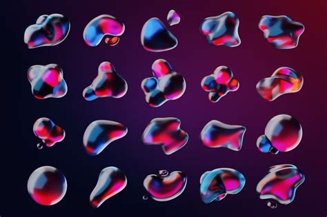 3d Abstract Liquid Element Objects Ft Abstract 3d And 3d Envato