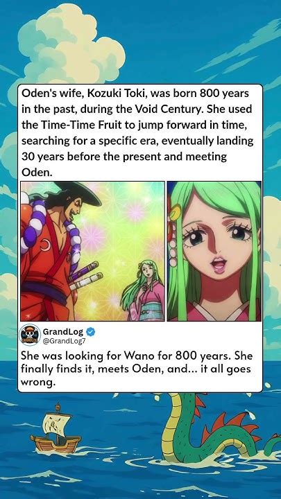 Odens Wife Kozuki Toki Was Born 800 Years In The Past During The