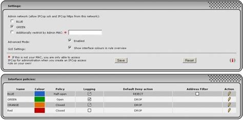 IPCop Firewall Wiki Screenshots