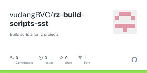 GitHub VudangRVC Rz Build Scripts Sst Build Scripts For Rz Projects