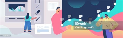 디자이너 팀 만들기 웹 사이트 사용자 인터페이스 그래픽 디자인 Ui 크리에이티브 서비스 개념 만족한에 대한 스톡 벡터 아트 및 기타 이미지 Istock