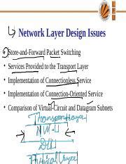 01 NetworkLayerIssues IPv4Address Ppt Network Layer Design Issues Store And Forward Packet
