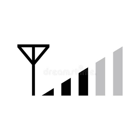 Signal Icon Vector Flat Design Style Stock Vector Illustration Of Broadcasting Telephone