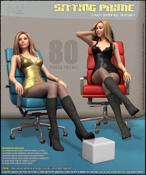 Z Sitting Poses For Genesis 3 Female 3d Community