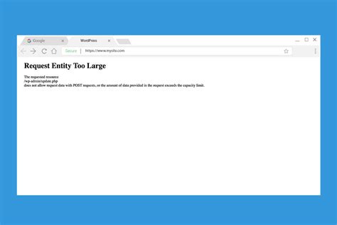 How To Resolve Request Entity Too Large Error In Wordpress
