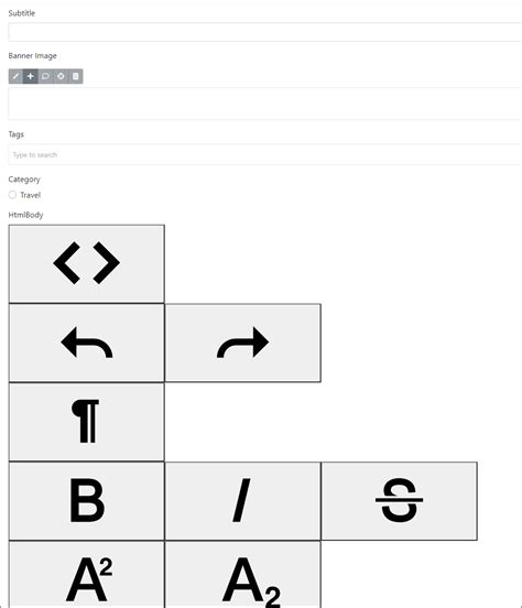 Trumbowyg Icons Are Giant · Issue 9693 · Orchardcmsorchardcore · Github