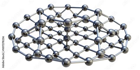 Intricate Crystalline Lattice Structure Of Graphite Showcasing Its