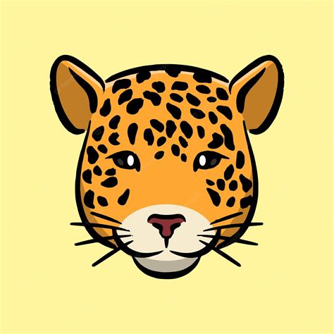 Leopard Faces Clip Art Library