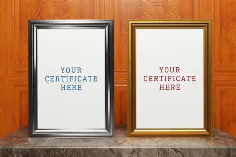 Certificate Frame Portrait Psd High Quality Free Psd Templates For