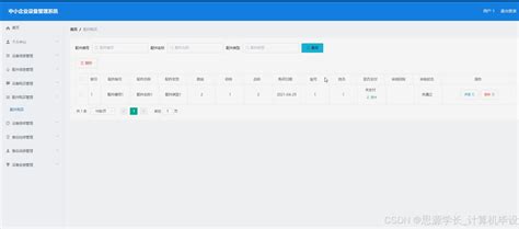 Springboot毕设 中小企业设备管理系统 程序论文 Csdn博客