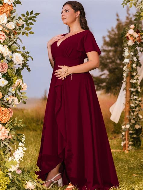Plus Size Bridesmaid Dresses Curvy Wedding Guest Gowns Bridalvenus
