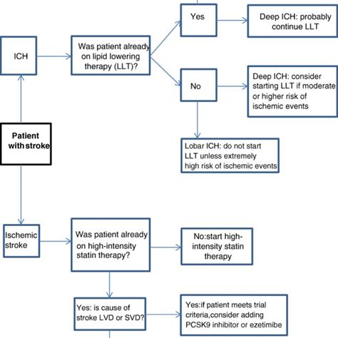 Flowchart Offering Suggestions For Dyslipidemia Management After Stroke Download Scientific