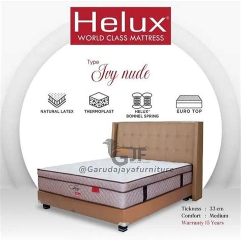 Jual Kasur Saja Spring Bed Merk Helux Tipe Ivy Latex Kasur Helux