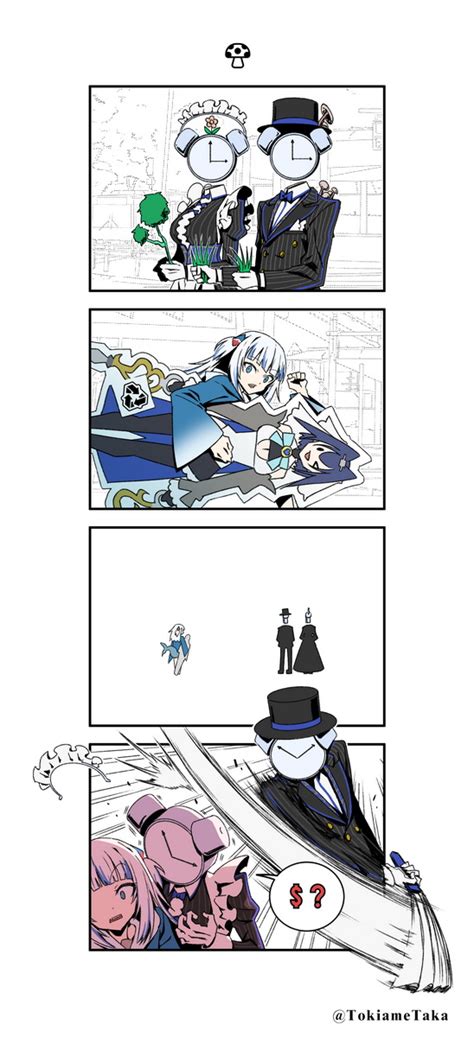 Gawr Gura Ouro Kronii And Kronie Hololive And 1 More Drawn By Taka T Danbooru