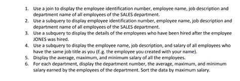 Solved How Would I Write The Queries For These Oracle SQL Chegg Com