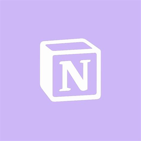 Lilac Notion App Icon Cover