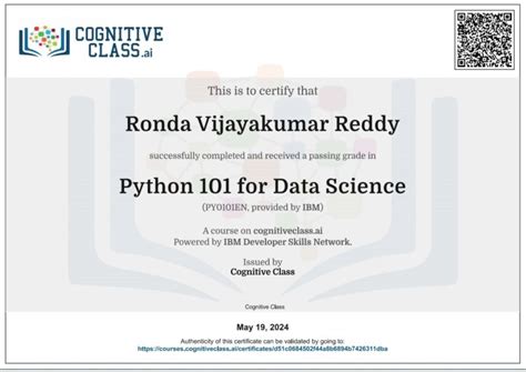 Ibmdeveloperskillsnetwork Python101fordatascience Ronda Vijayakumar
