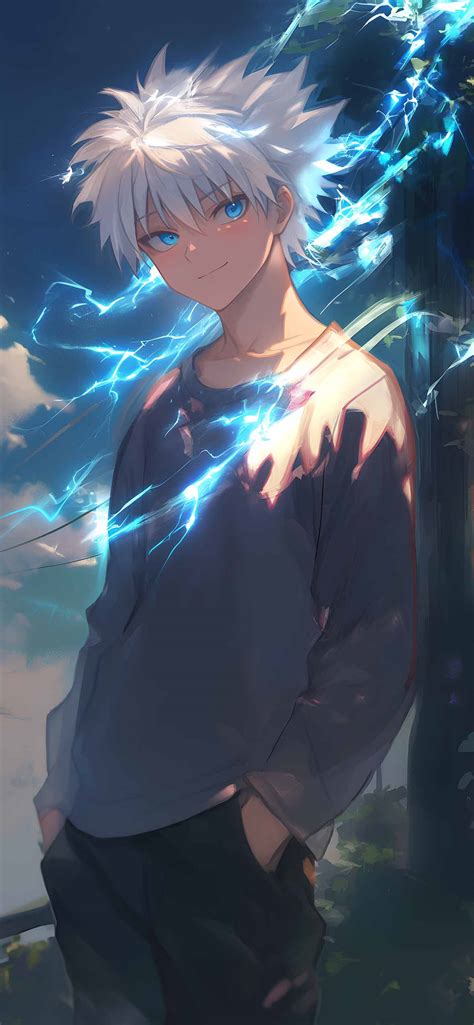 Electric Aura Killua Zoldyck Tap To Switch Wallpapers Wallpaper Hd