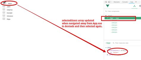 Vuejs Vuejs Chrome Devtools Doesnt Instantly Update An Array In