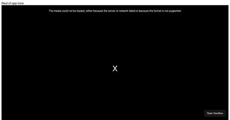 Videojs React Example Codesandbox