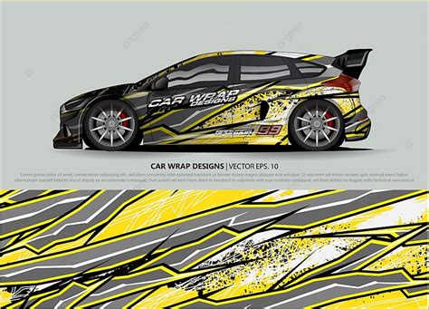 차량 비닐 스티커 및 자동차 일러스트 데칼 상징 모형을 위한 경주용 랩 디자인 벡터 템플릿 Psd 다운로드 디자인 자료 다운로드