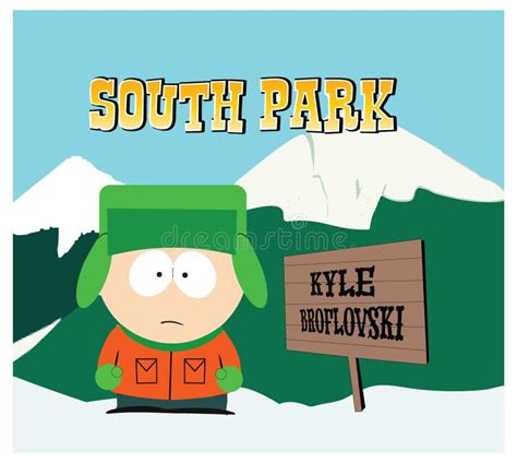 South Park Kyle Broflovsky Isolated Vector Editorial Editorial Photo