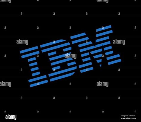 IBM WebSphere EXtreme Scale Rotated Logo Black Background Stock Photo Alamy
