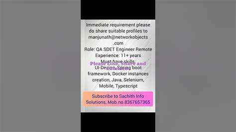 Hiring Qa Sdet Engineer Testingjobs Sdet Qaengineer Remotejobs