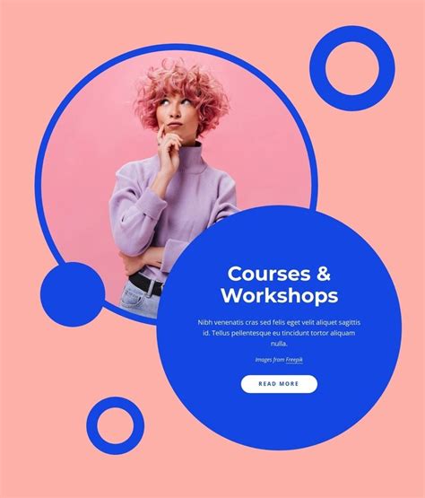 Courses And Workshops Web Page Design By Nicepage