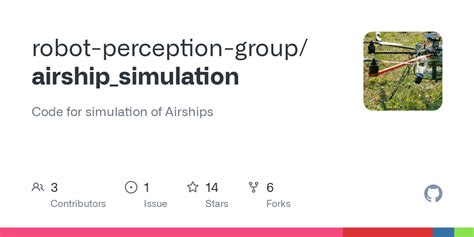 Github Robot Perception Groupairshipsimulation Code For Simulation Of Airships