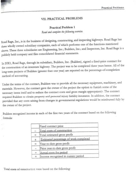 Solved Practical Problems VII PRACTICAL PROBLEMS Practical Chegg Com