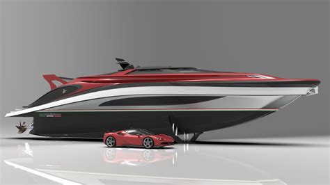 This Mega Yacht Has 6 600 Hp And Space For A Ferrari F8 Tributo