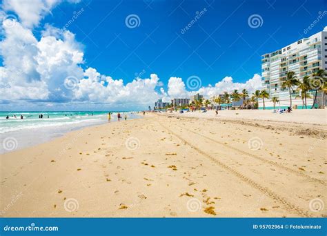 Playa La Florida De Hollywood Imagen De Archivo Editorial Imagen De