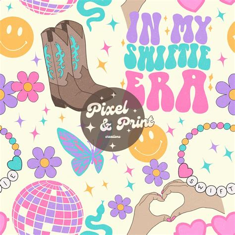 Swiftie Inspired Seamless Digital Pattern Pop Icon Seamless Seamless Pattern For Fabric