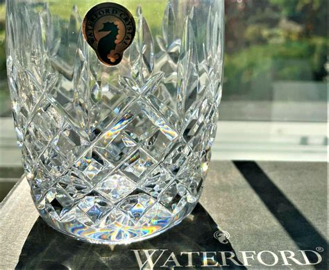 Waterford Ireland Araglin Traditions Double Old Fashioned Glasses Four