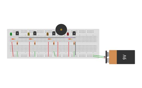Circuit Design Water Level Indicator Tinkercad