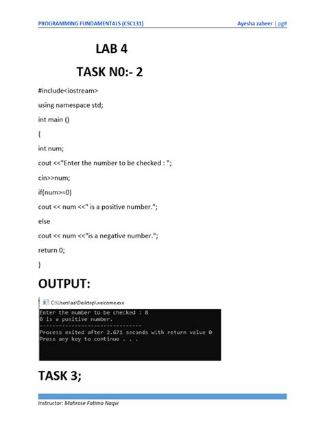 Pf Lab 4 Pdf Computer Programming Software Engineering