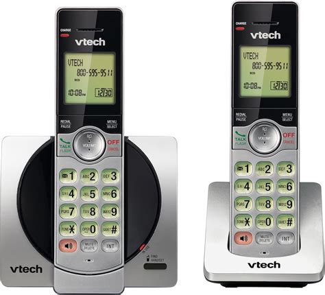Vtech Dect 6 0 Teléfono Inalámbrico Con Teléfono Dual Con Cid Teclados