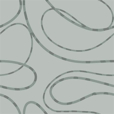 Premium Vector Gray Curly Intertwining Endless Thin Lines Abstract Seamless Pattern