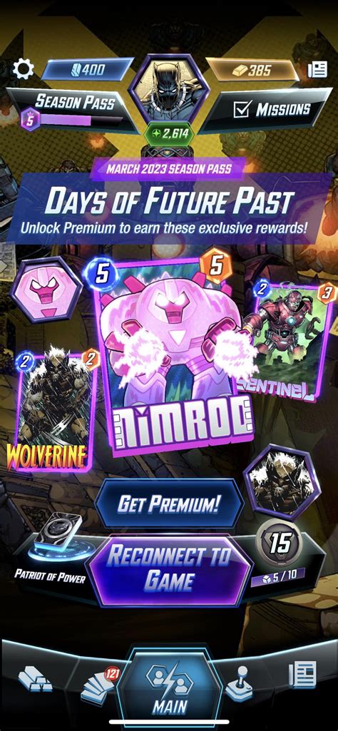 I Absolutely Hate The Reconnect To Game Button At Least In This Moment R Marvelsnap