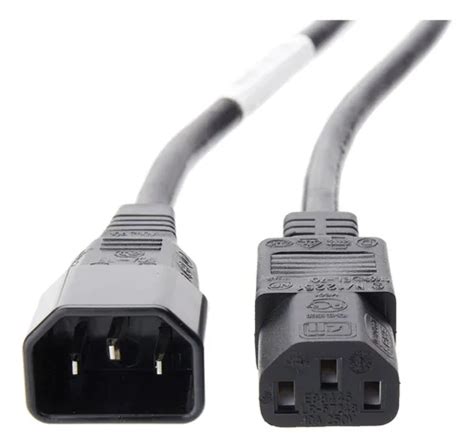 Cable De Alimentación Interlock Ups C13 C14 150mt 3x075mm Negro