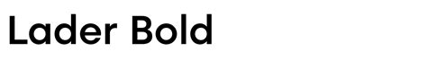 Lader Bold Font Webfont And Desktop Myfonts