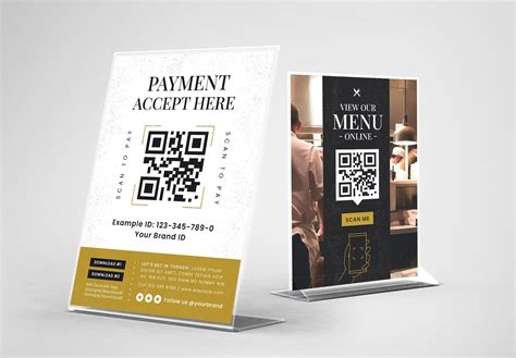 Flyer With Qr Code Template