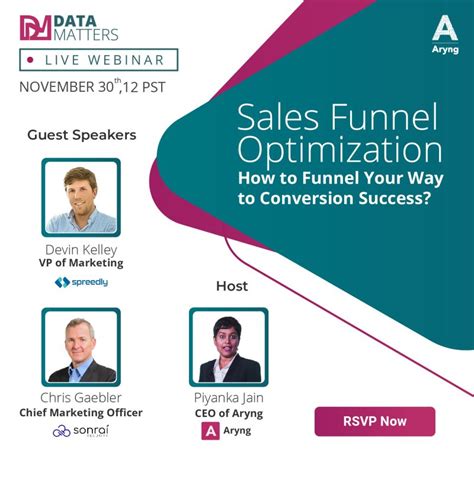 Aryng On Linkedin Salesfunneloptimization Webinar Csuiteinsights Aryng