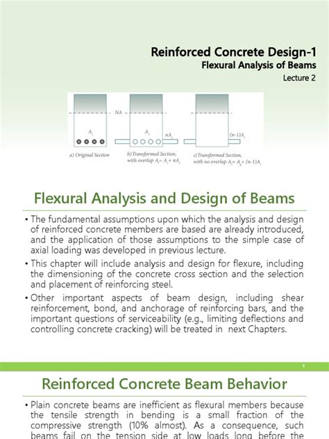 Rcd Lecture 2 Pdf Bending Strength Of Materials