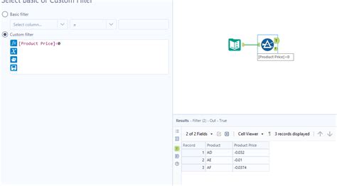 Solved Filter Out Not Equals Zero And Less Than Zero Alteryx Community