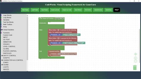 Codeworks Visual Scripting Framework For Gameguru On Steam